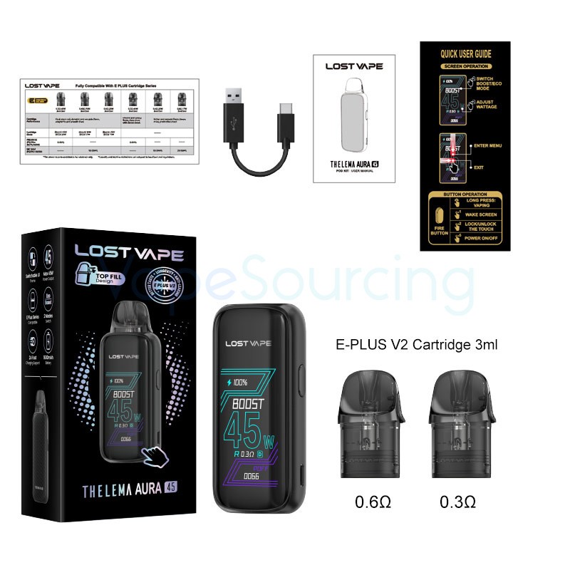 Lost Vape Thelema Aura 45 Pod Kit 45W | Vapesourcing