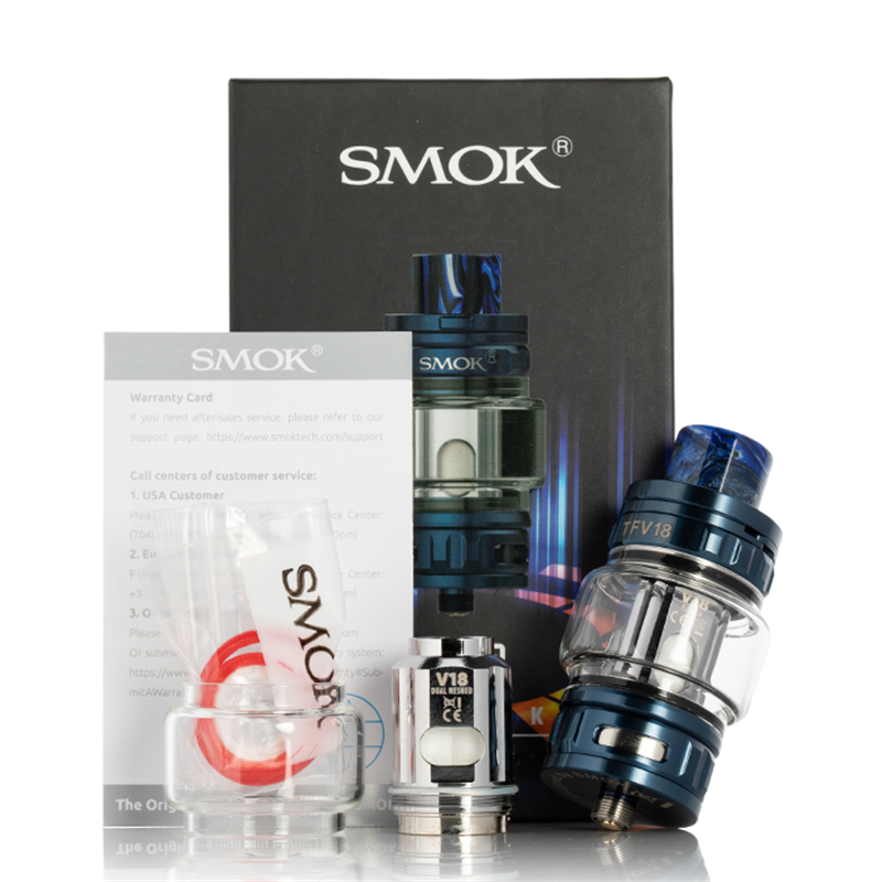 SMOK TFV18 Tank UK £27.99 Stock Sale 2ml Best Deal
