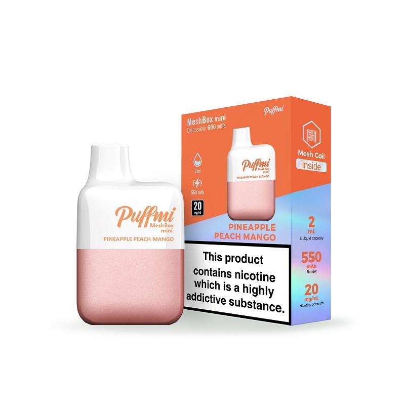 Puffmi Meshbox Mini Disposable Vape 600 Puffs Best