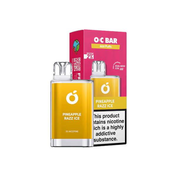 OC Bar Disposable Vape 600 Puffs Premium Flavors