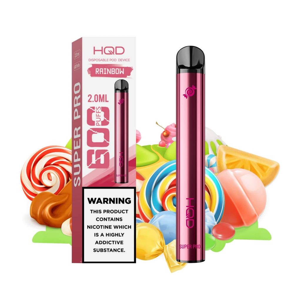 HQD Super Pro Disposable Vape 600 Puffs Slender Type