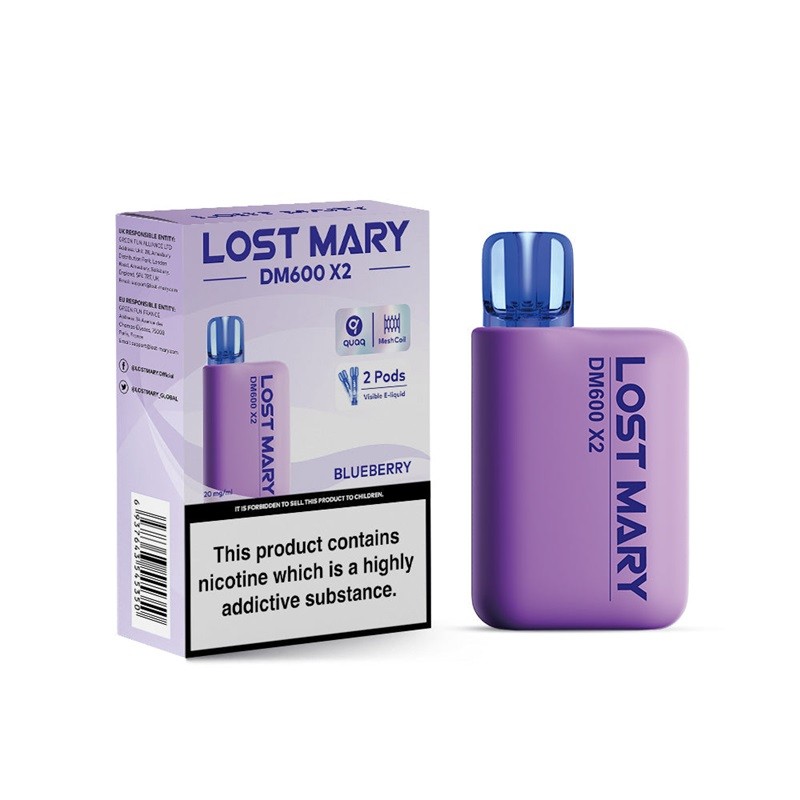Lost Mary DM600 X2 Disposable Vape 1200 Puffs Cheapest UK