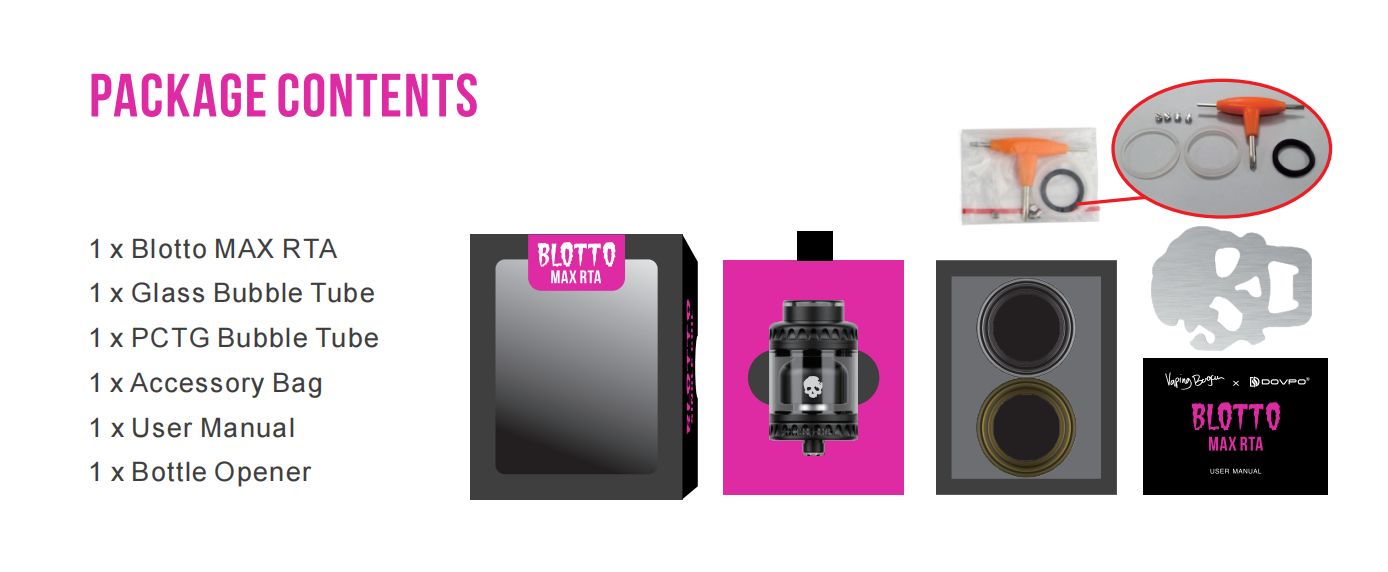 Dovpo Blotto MAX RTA 28mm 3.8ml Top Atomizer