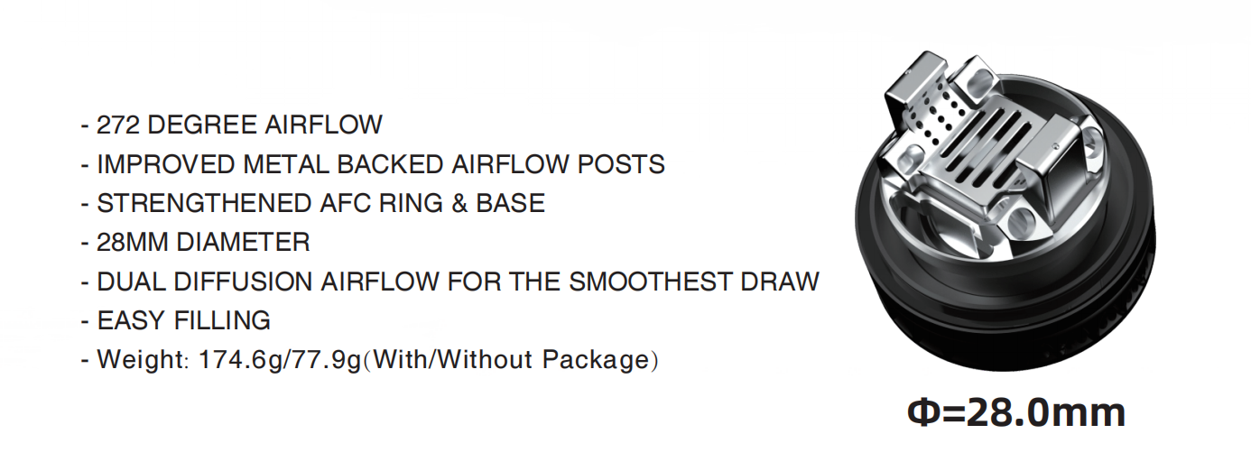 Dovpo Blotto MAX RTA 28mm 3.8ml Top Atomizer