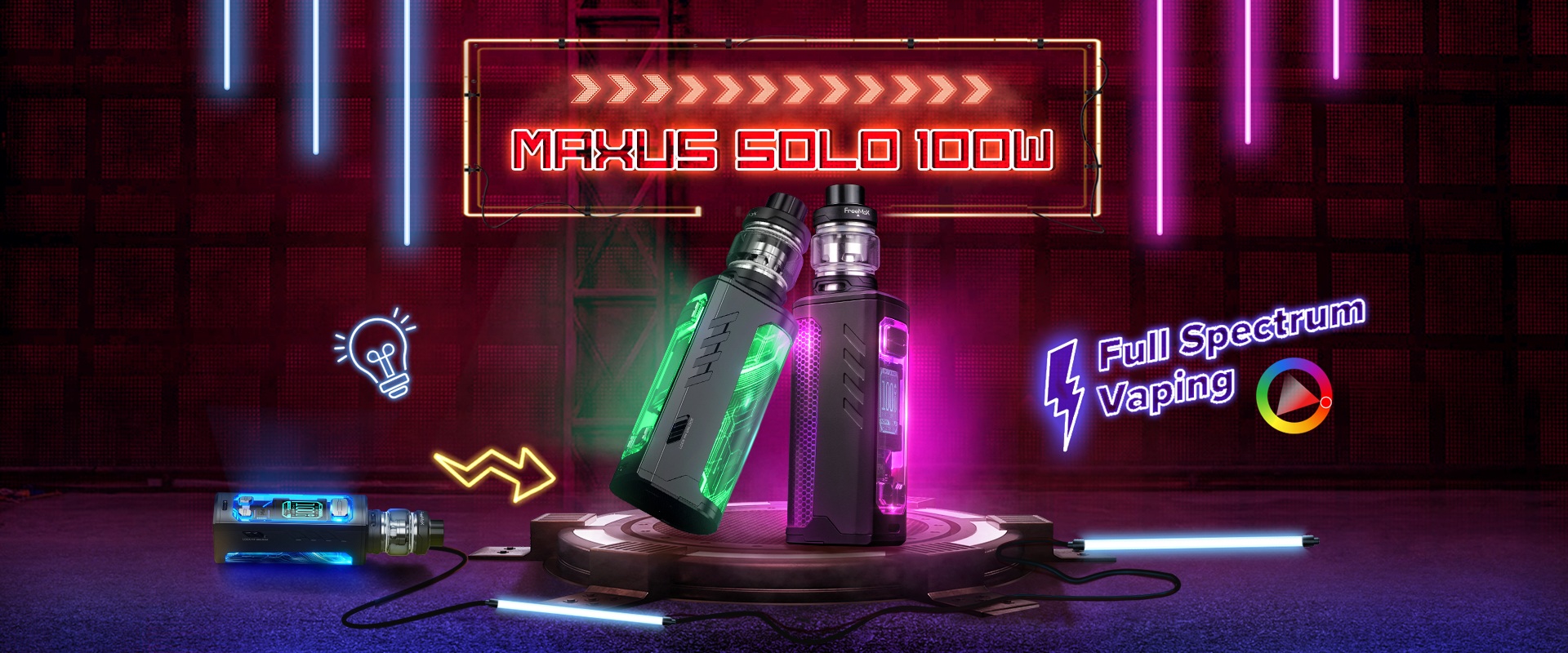 Freemax Maxus Solo 100W Kit With Fireluke Solo Tank