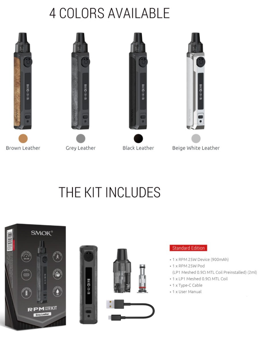 SMOK RPM 25W Kit Pod Vape £19.99 Cheap Sale