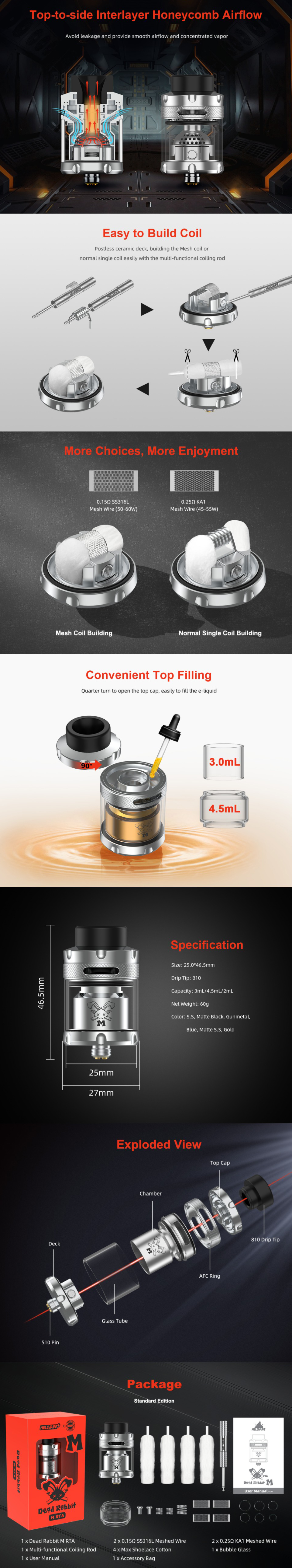 Hellvape Dead Rabbit M RTA 25mm Best UK