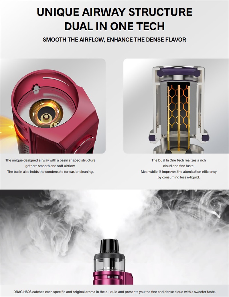 VOOPOO Drag H80 S Kit Pod Mod 80W Top UK