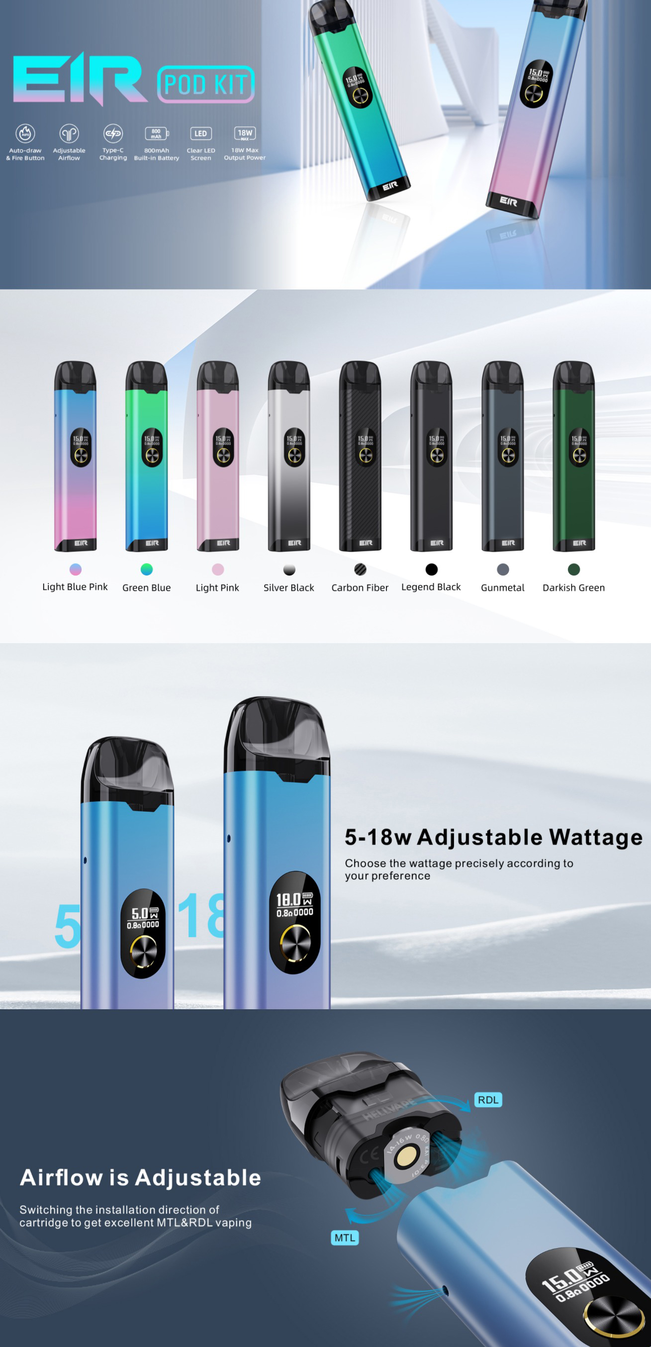 Hellvape Eir Kit Pod Vape 800mAh Buy Now