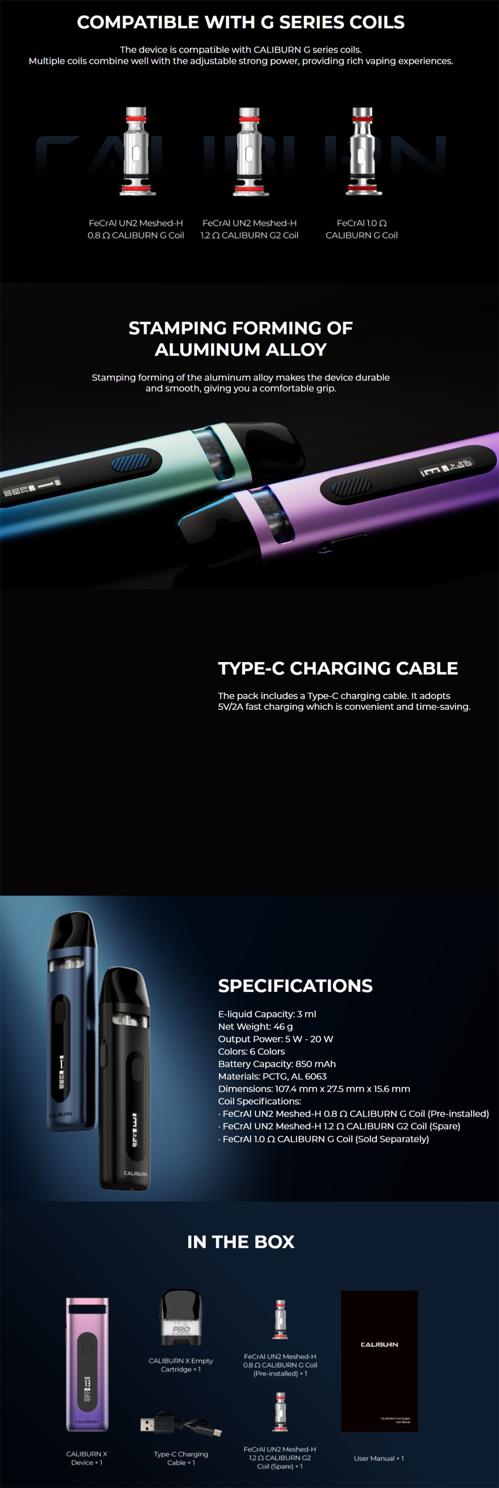 Uwell Caliburn X Kit Pod Vape 850mAh Review