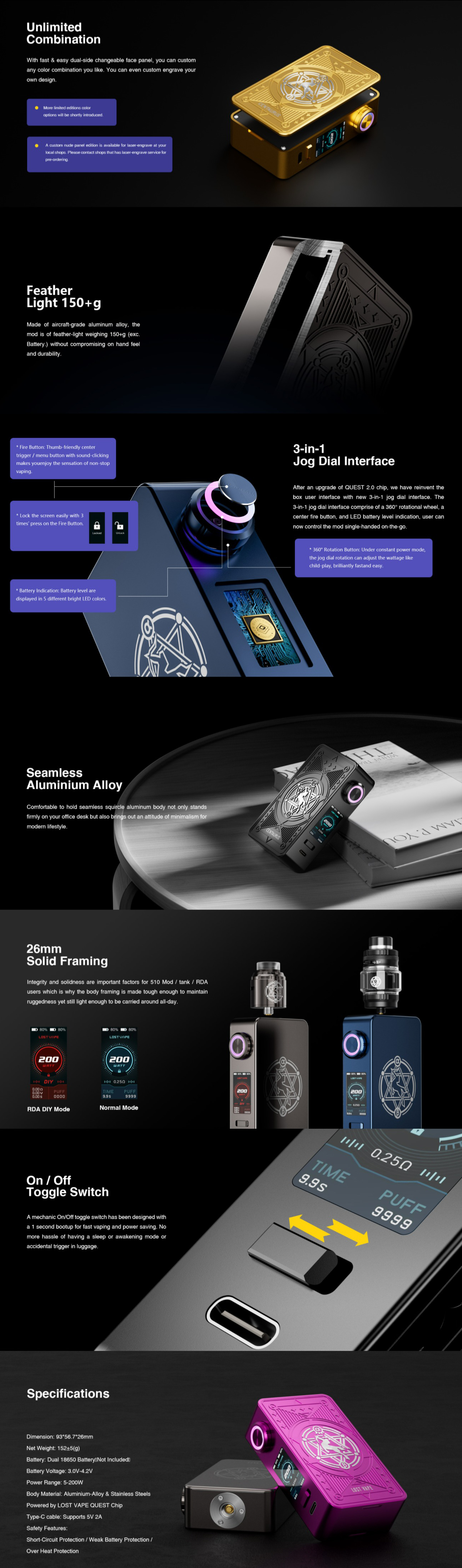 Lost Vape Centaurus M200 Kit Vape Mod Cheap Now