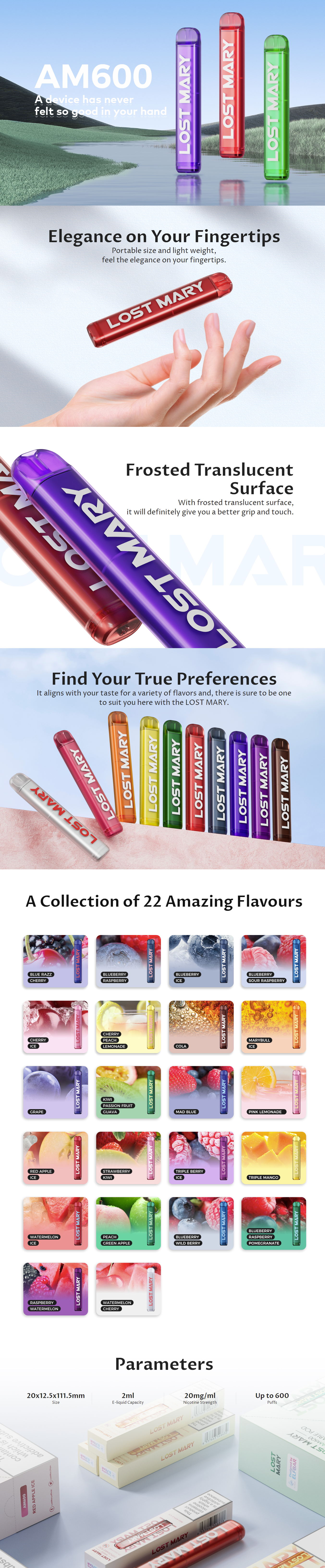 Lost Mary AM600 Disposable 600 Puffs UK Best