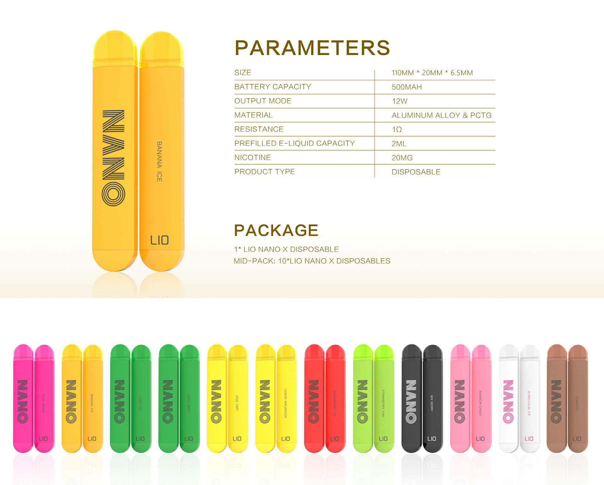 IJOY Lio Nano X Disposable Vape 600 Puffs UK Sale