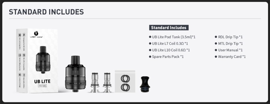 Lost Vape UB Lite Pod Tank 3.5ml Best Sale