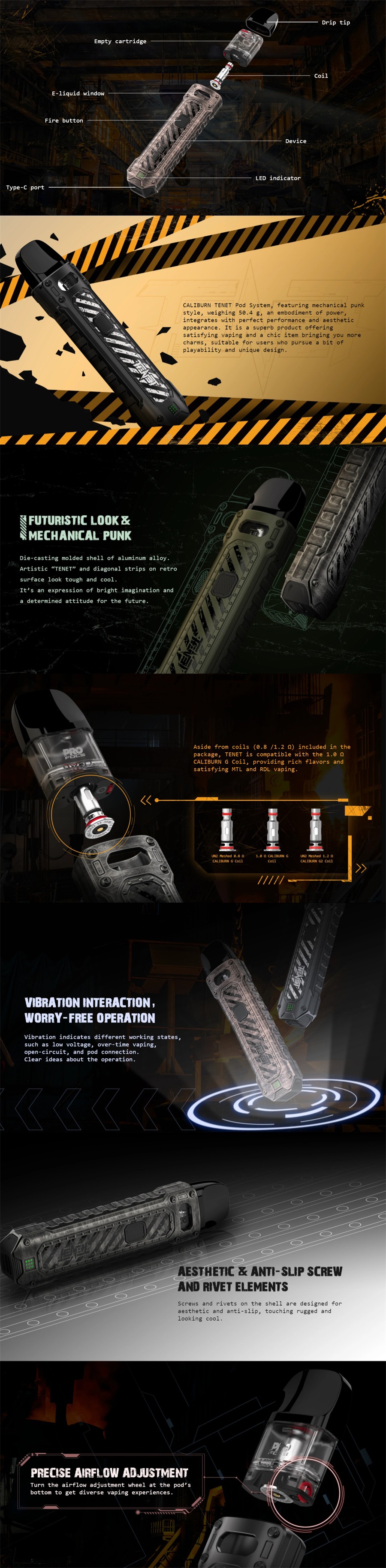 Uwell Caliburn Tenet Kit 750mAh Buy In UK