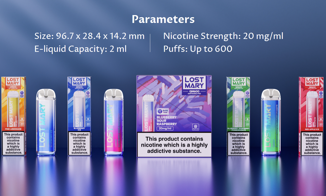 Lost Mary QM600 Disposable Vape 600 Puffs UK Shop