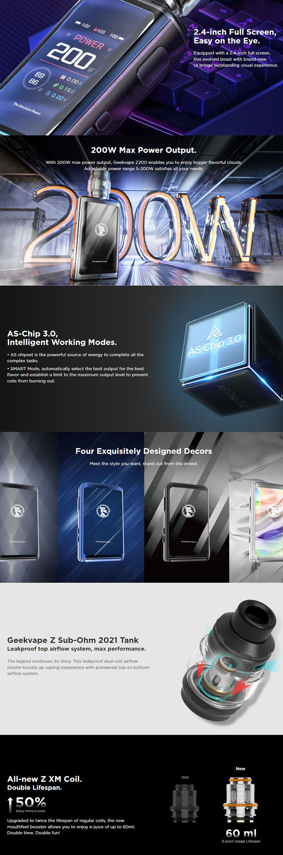 Geekvape Z200 Vape Kit 200W Buy At Cheap Price