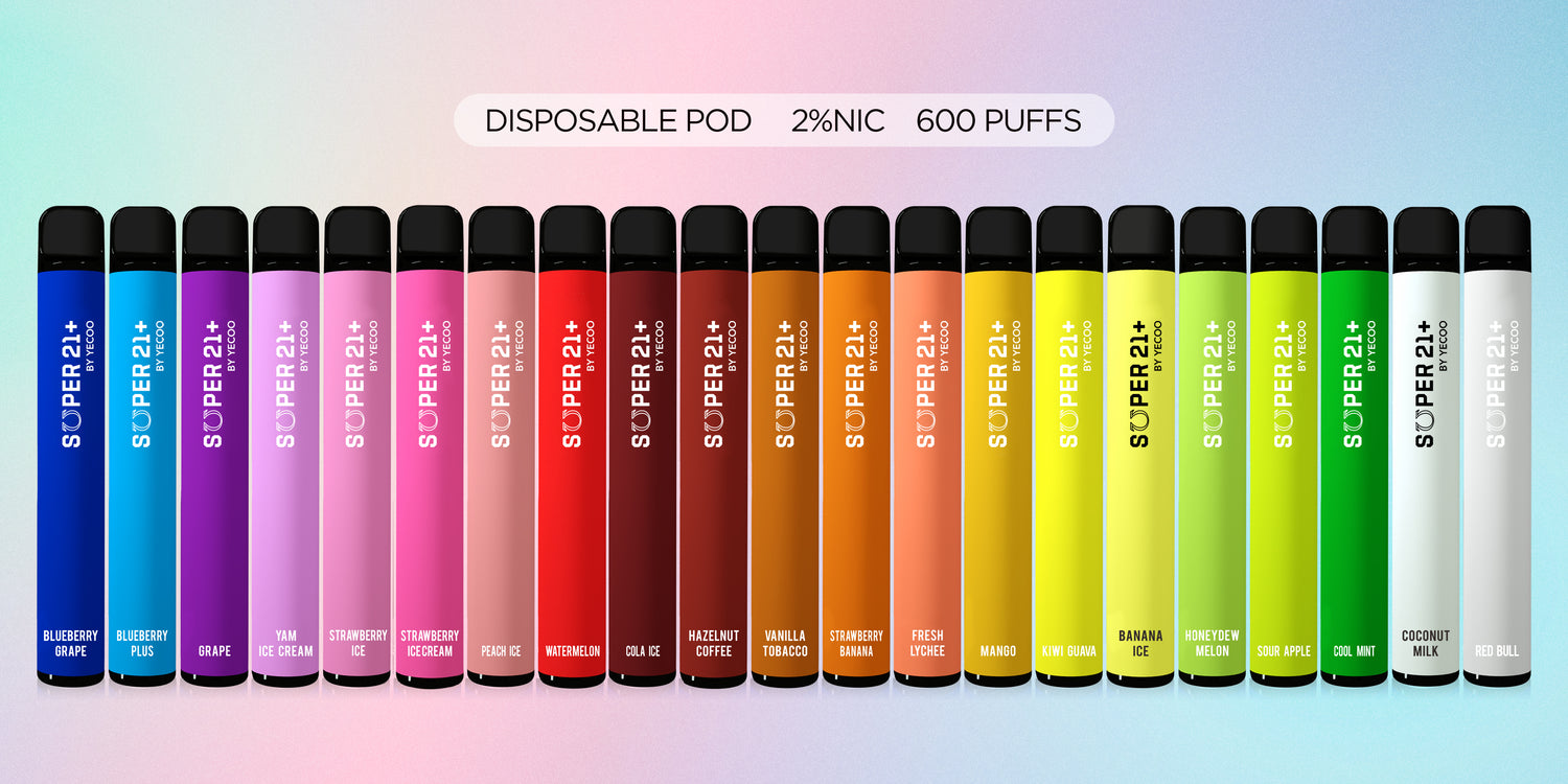 Super21+ By Yecoo Disposable Vape 600 Puffs Buy At £4.99