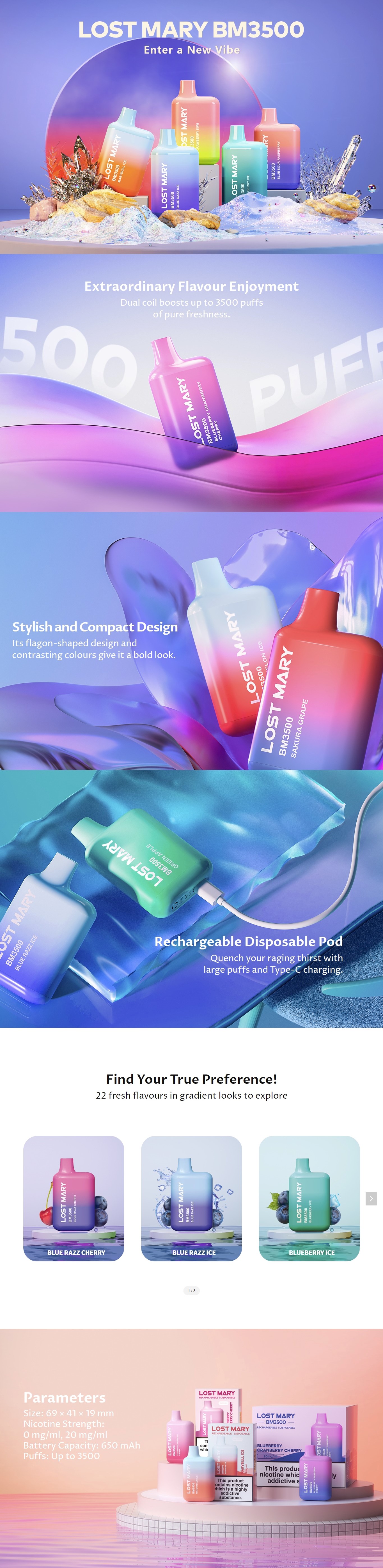 Lost Mary BM3500 Disposable Vape 3500 Puffs Offers