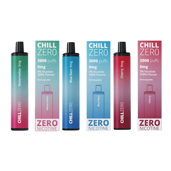 Chill Zero Disposable Vape 3000 Puffs Best Nicotine Free Kit | Vapesourcing