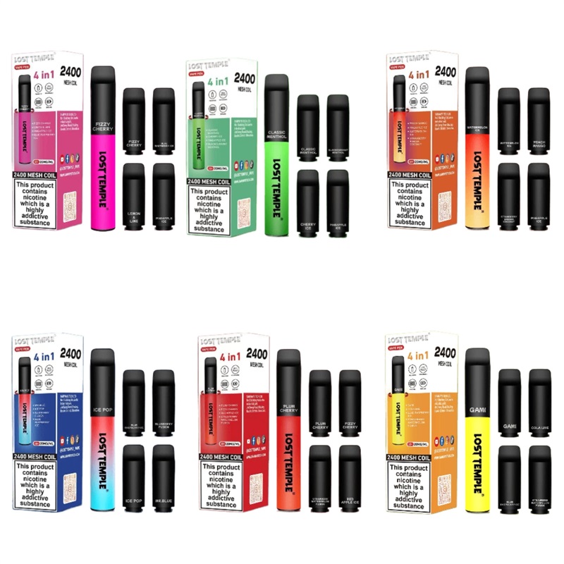 Lost Temple 4 In 1 2400 Reusable Vape (10pcs/pack) | Vapesourcing